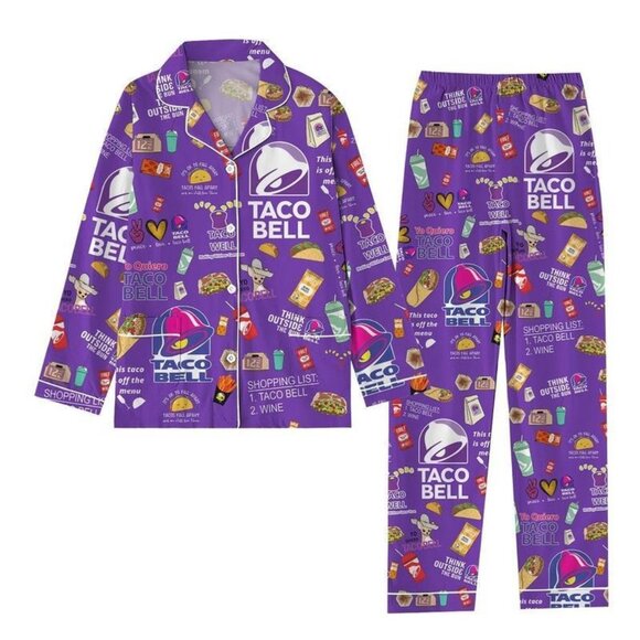 Unbranded | Intimates & Sleepwear | Taco Bell 2piece Pajamas Size Xl ...